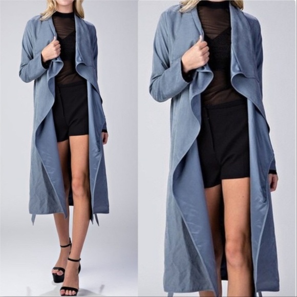 Jackets & Coats | Powdery Blue Duster | Poshmark